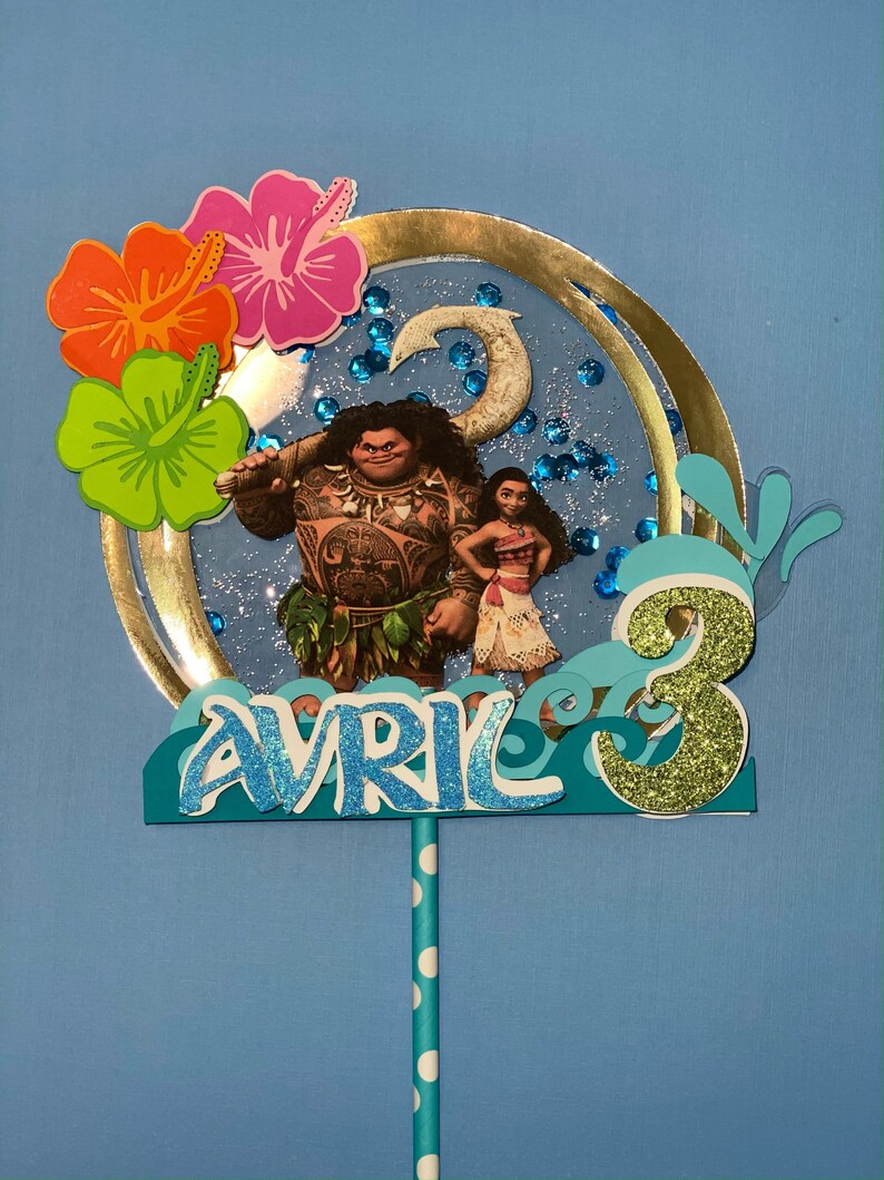 Moana Cake Topper / Moana Decoration Set / Cardstock - Etsy