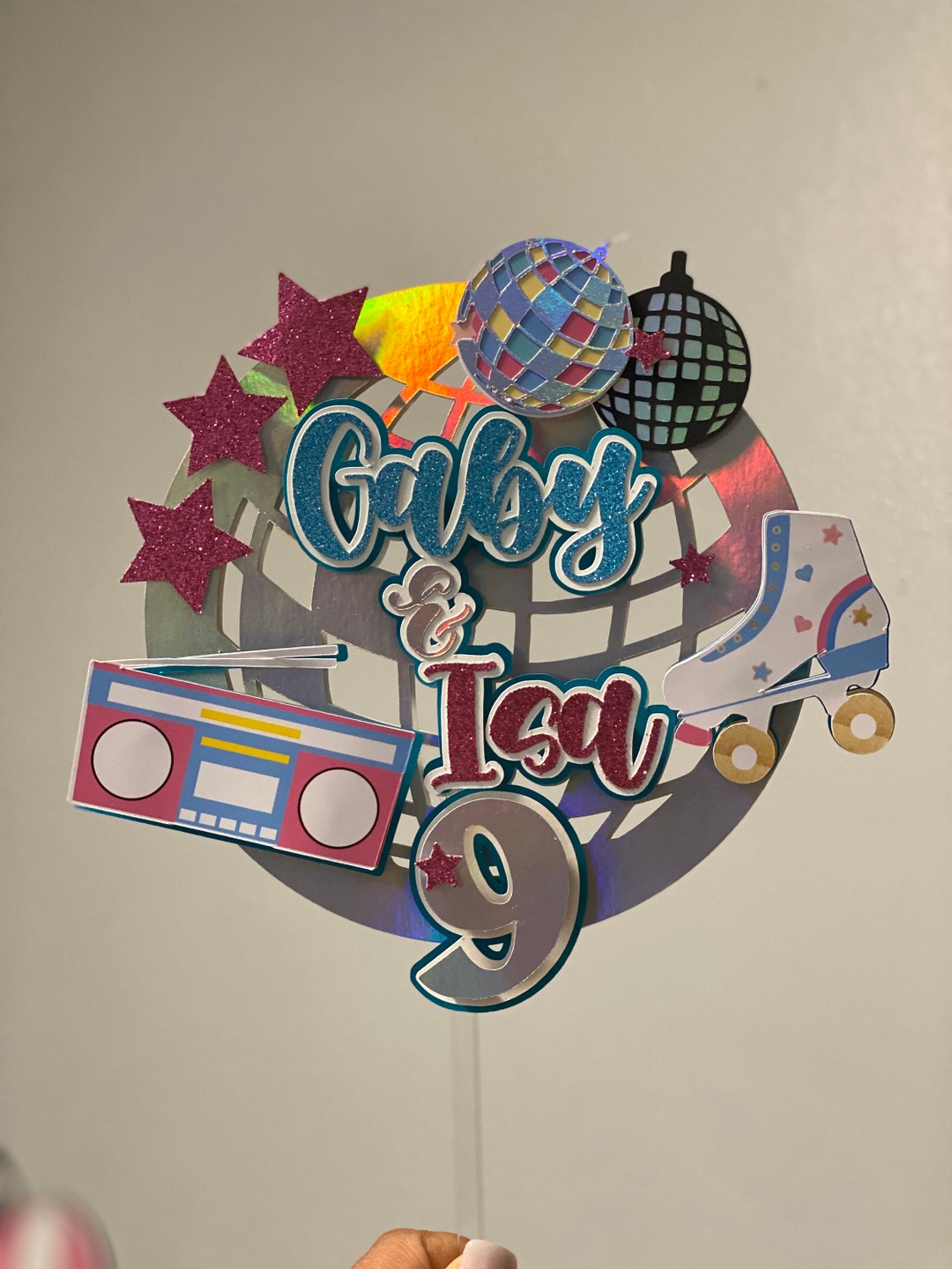 Disco Cake Topper / Retro Cake Topper / 90s Cake Topper - Etsy