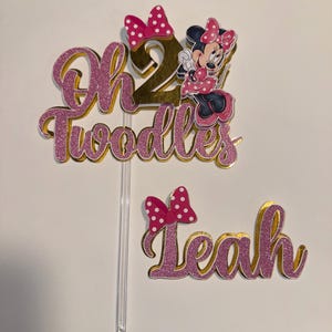 Minnie Cake Topper / Minnie Mouse / Birthday Girl - Etsy