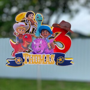 Dino Ranch Cake Topper / Dino Ranch Party / Dino Ranch Centerpiece - Etsy