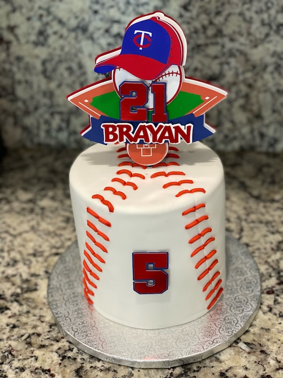 Baseball Cake Topper / Sports/ Boy Party / Send Us Your Team - Etsy