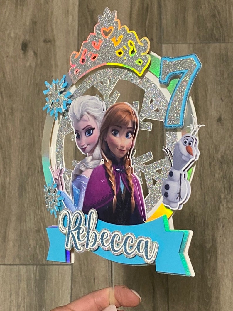 Frozen Cake Topper / Frozen Party / Ana & Elsa - Etsy