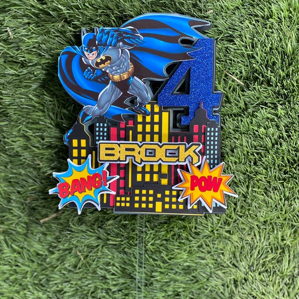 Batmans Cake Topper - Etsy
