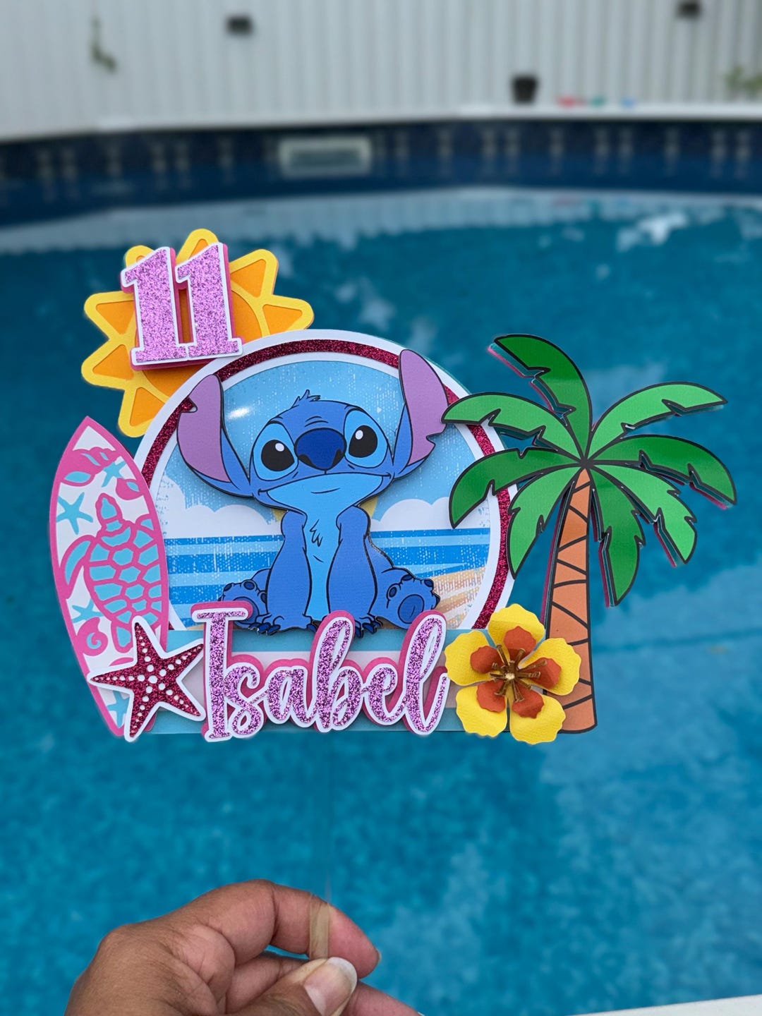 Stitch Cake Topper / Stitch Party - Etsy