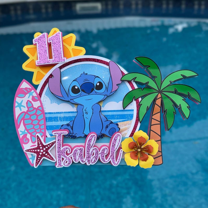 Stitch Cake Topper Svg - Etsy