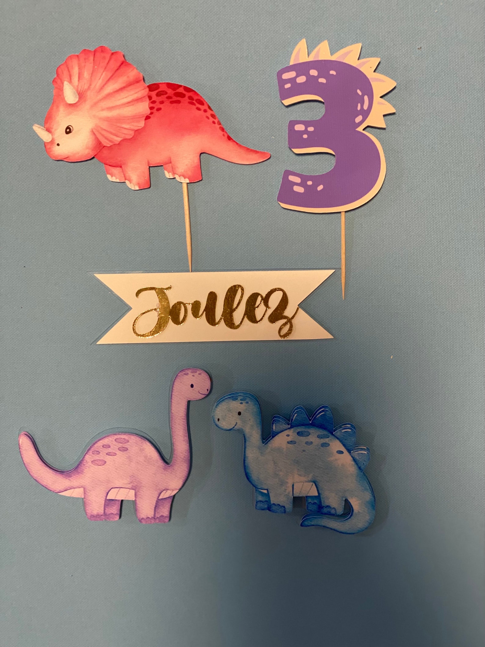 Dinosaur Cake Topper / Dinosaurs Party - Etsy
