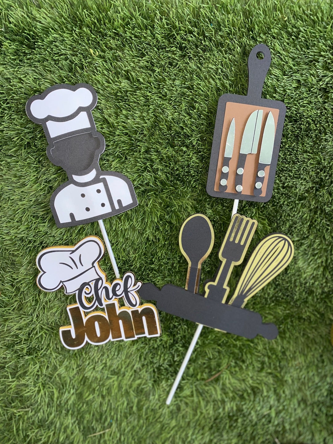 Chef Cake Topper / Chef Party - Etsy