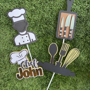 Chef Cake Topper / Chef Party - Etsy