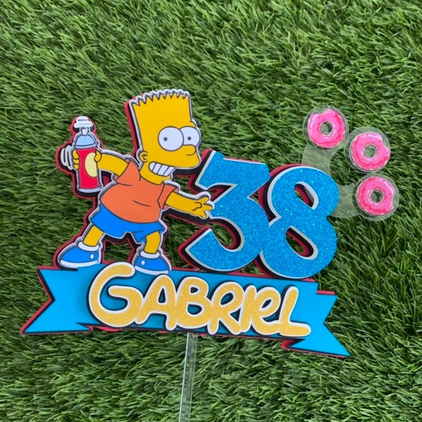 Bart Simpson Birthday Cake Topper - Etsy