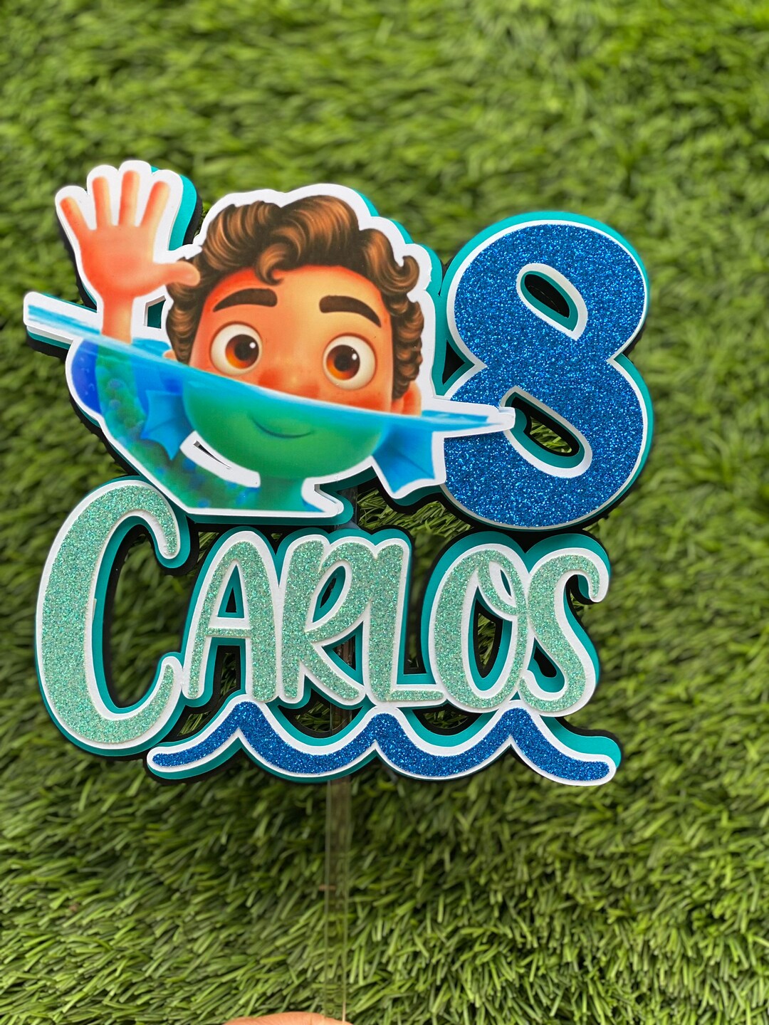 Luca Cake Topper / Luca Party / Silenzio Bruno - Etsy