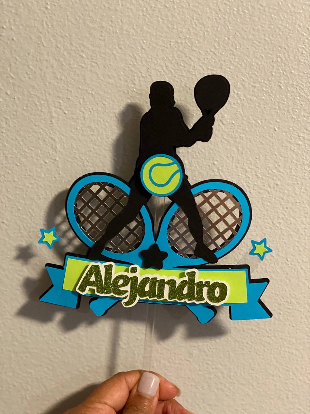 Tennis Cake Topper / Sports/ Boy Party / Racketball Cake Topper - Etsy