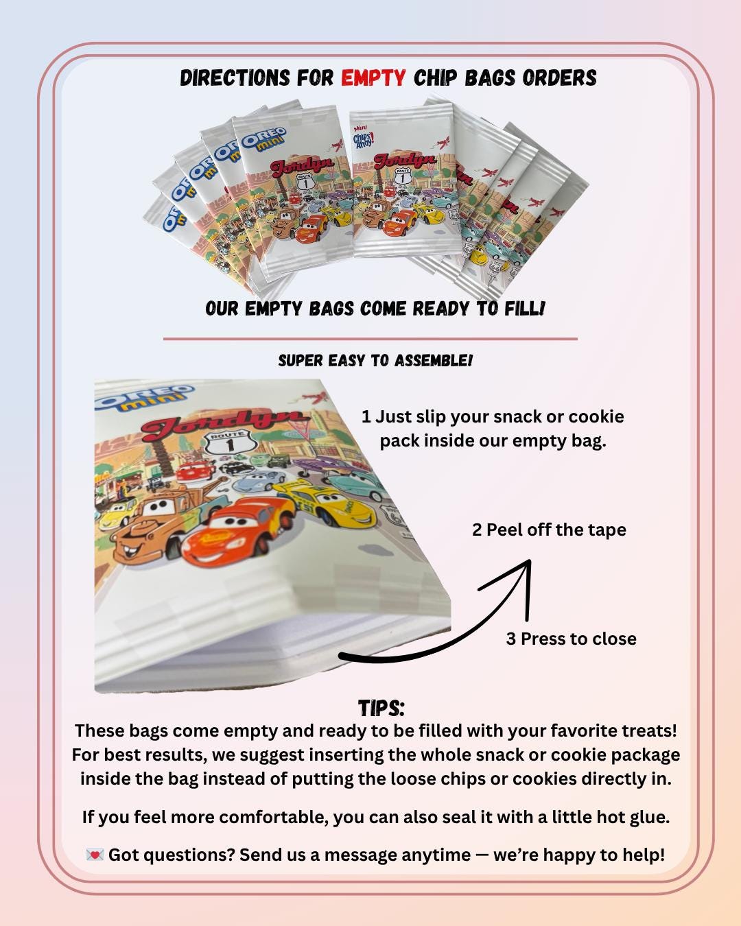 Cars Custom Treat Bags - Etsy