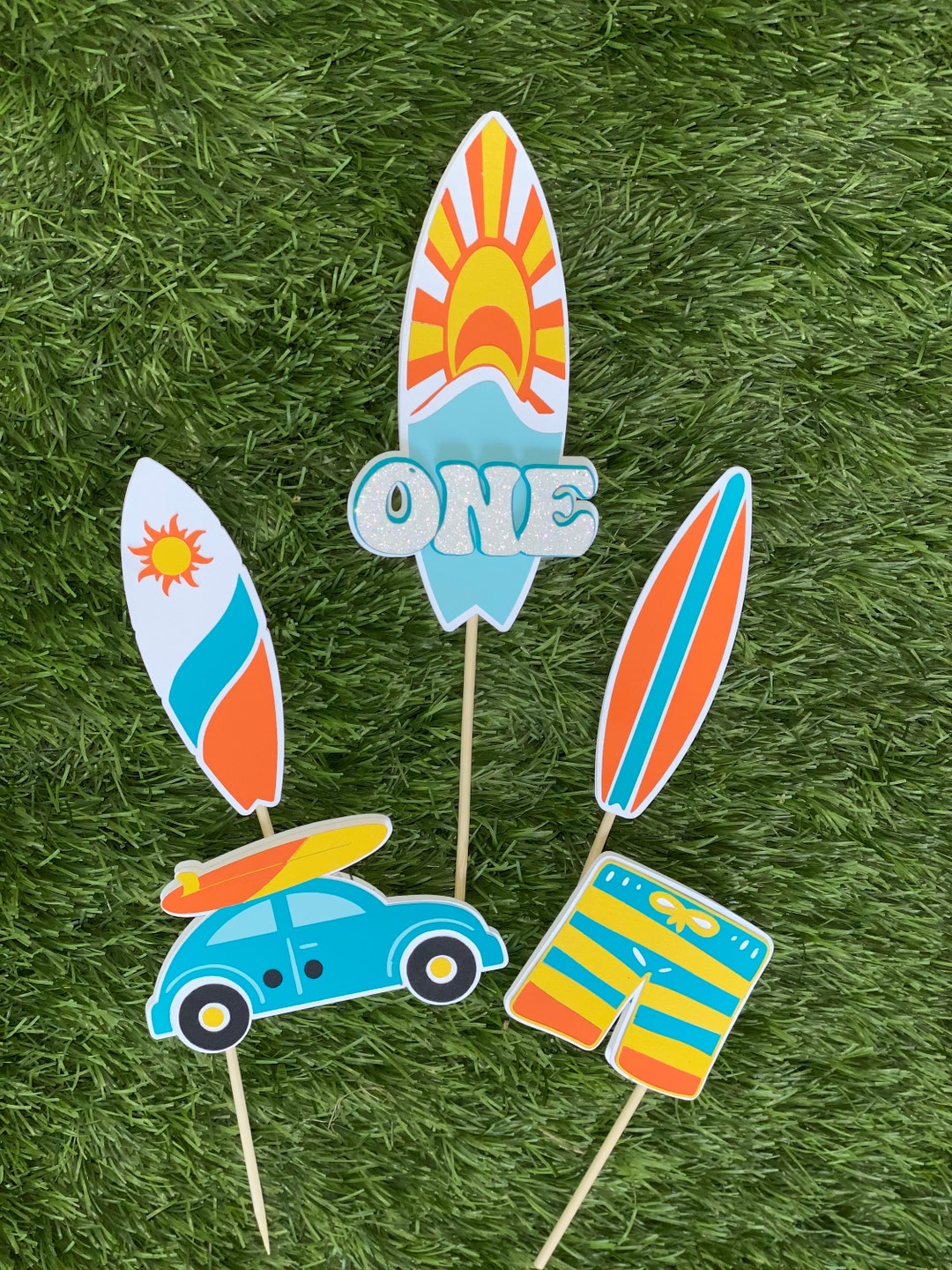 Surf Cake Topper / Pool Party/ Beach Party/ the Big One - Etsy