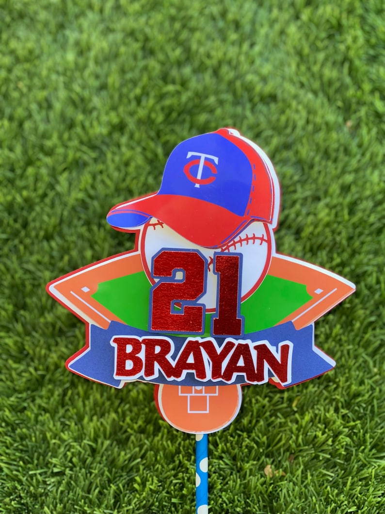 Baseball Cake Topper / Sports/ Boy Party / Send Us Your Team - Etsy