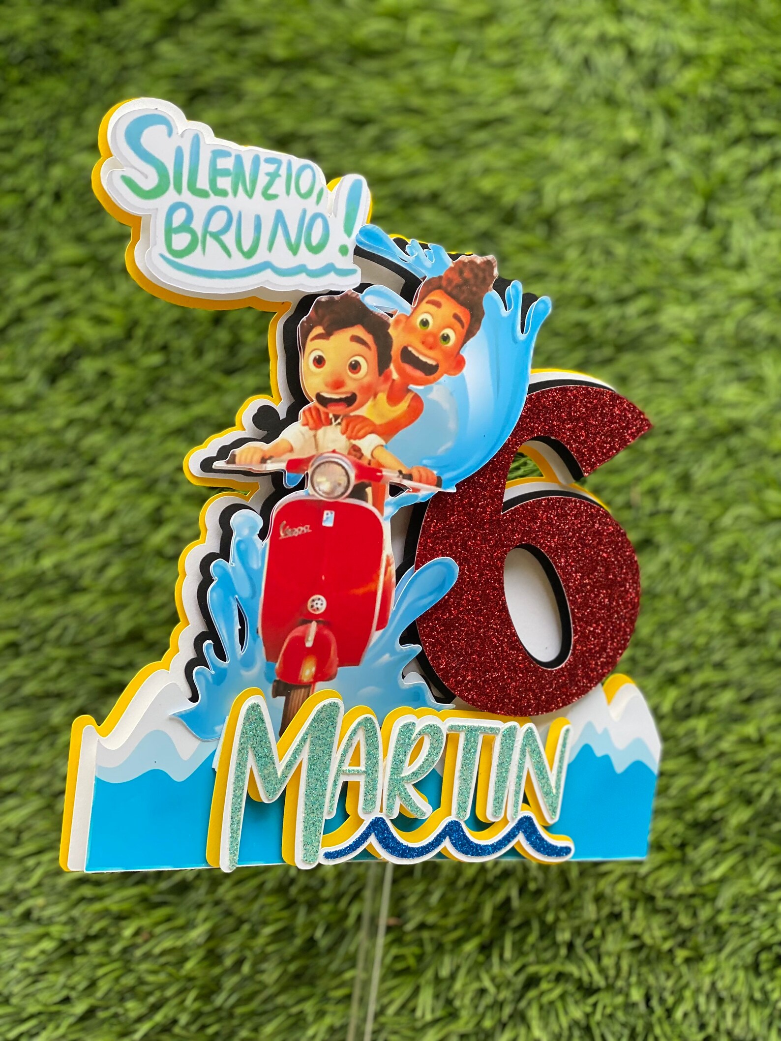 Luca Cake Topper / Luca Party / Silenzio Bruno - Etsy