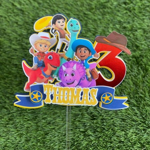 Dino Ranch Cake Topper / Dino Ranch Party / Dino Ranch Centerpiece - Etsy