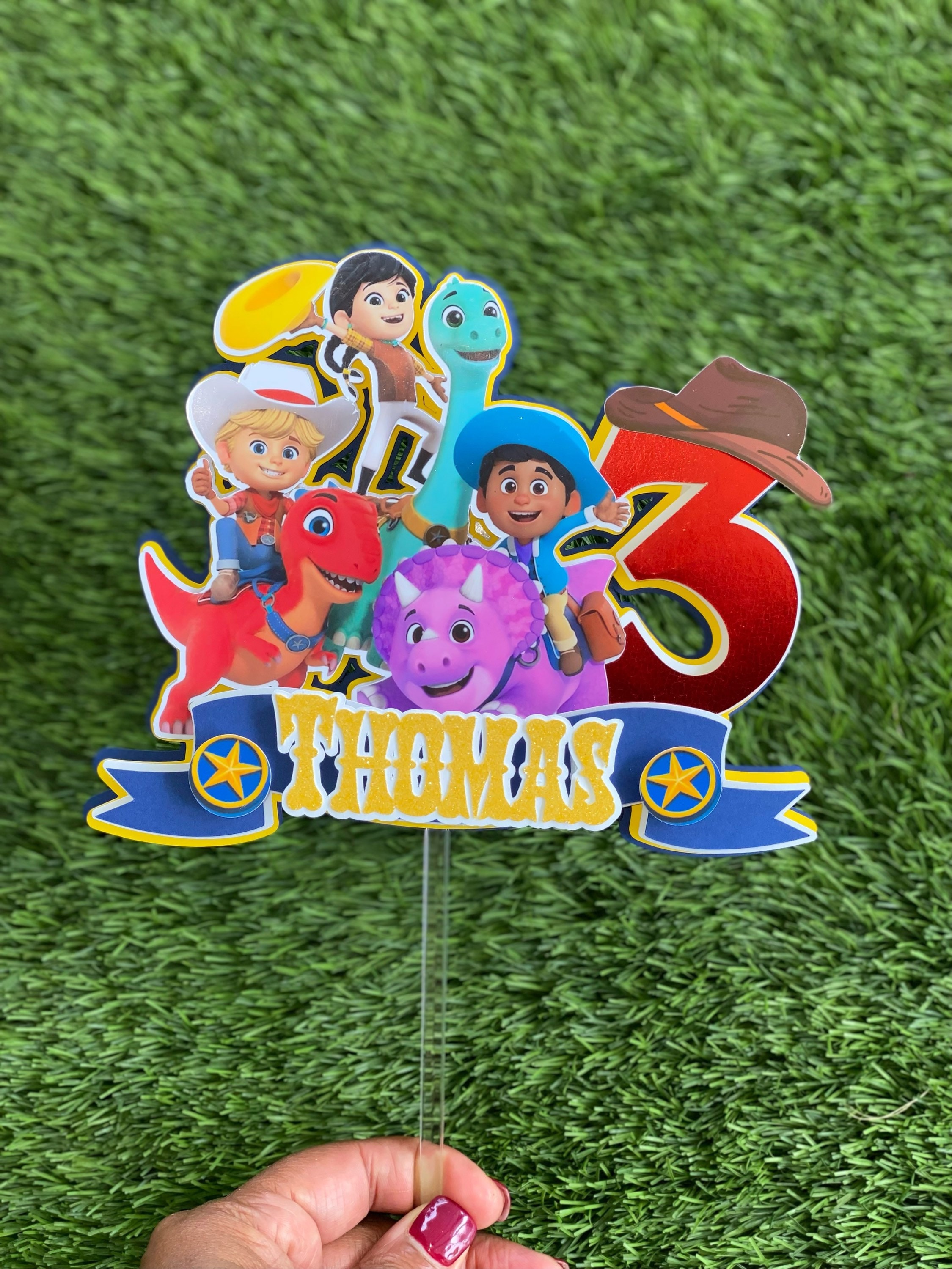 Dino ranch Cake topper / Dino ranch party / Dino ranch - Etsy México