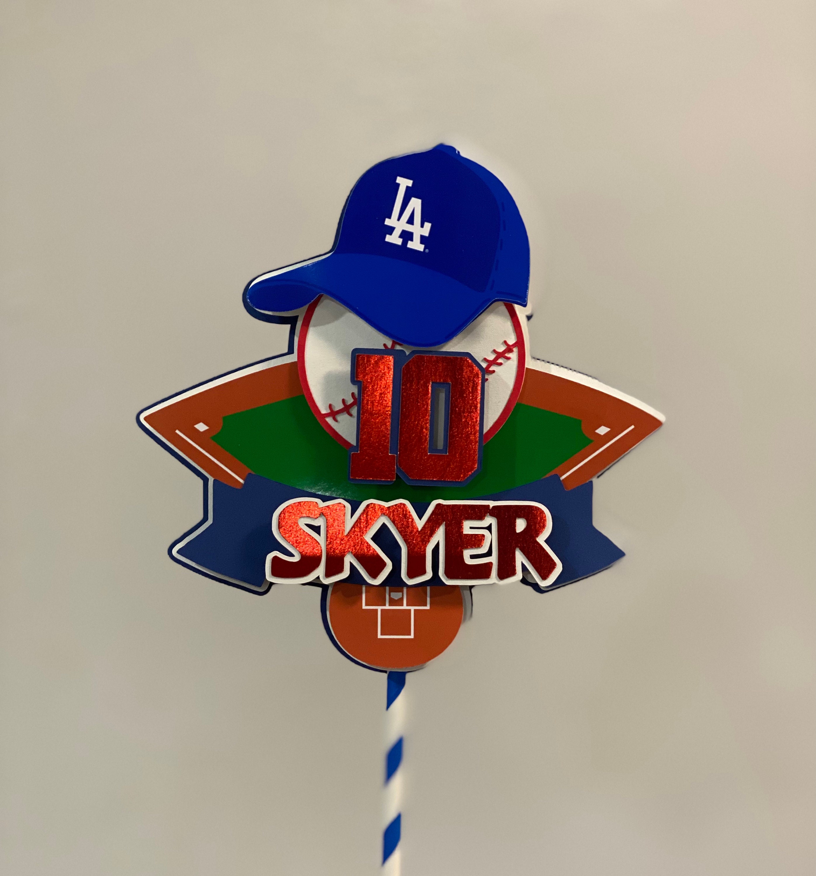 Baseball Cake Topper / Sports/ Boy Party / Send Us Your Team or Colors ...