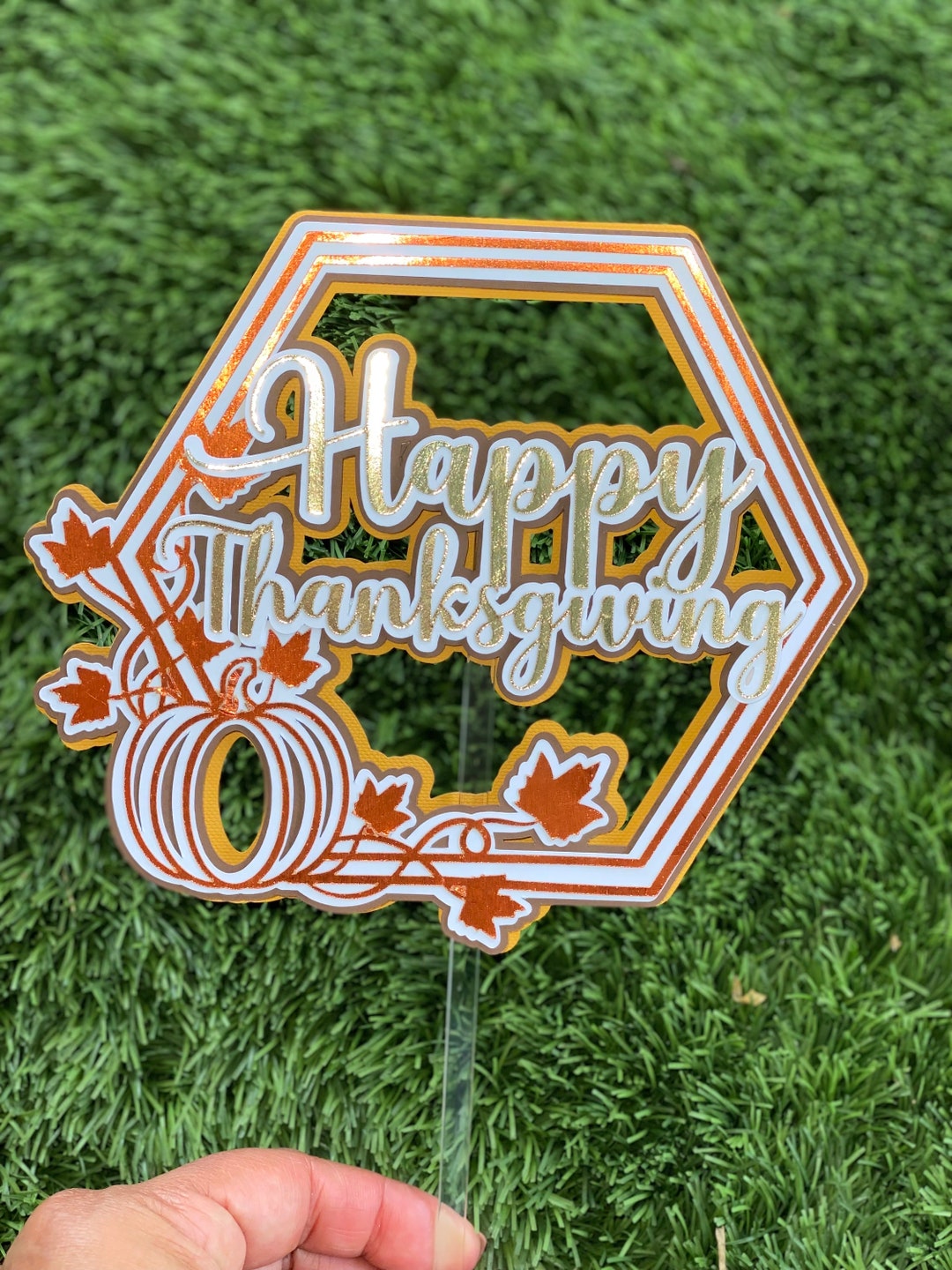 Thanksgiving Cake Topper - Etsy