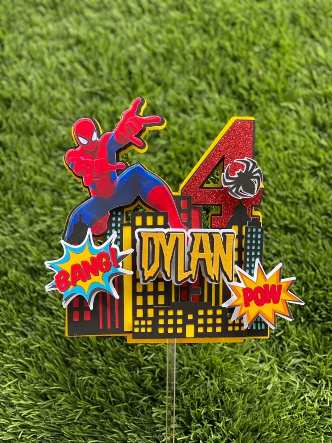 Superhero Cake Topper/ Superhero Party /comic Cake Topper - Etsy