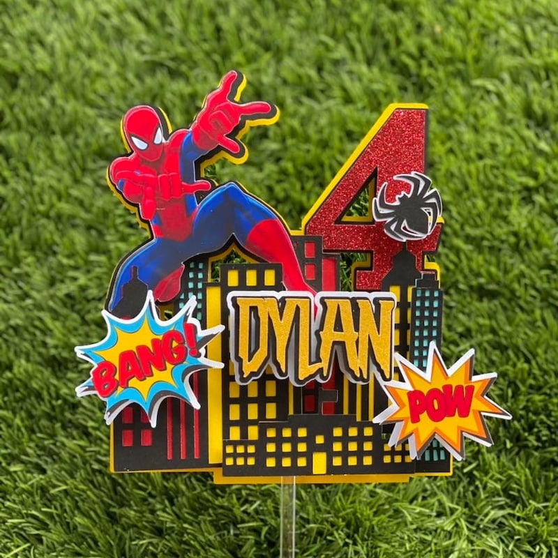 Spiderman Cake Topper - Etsy