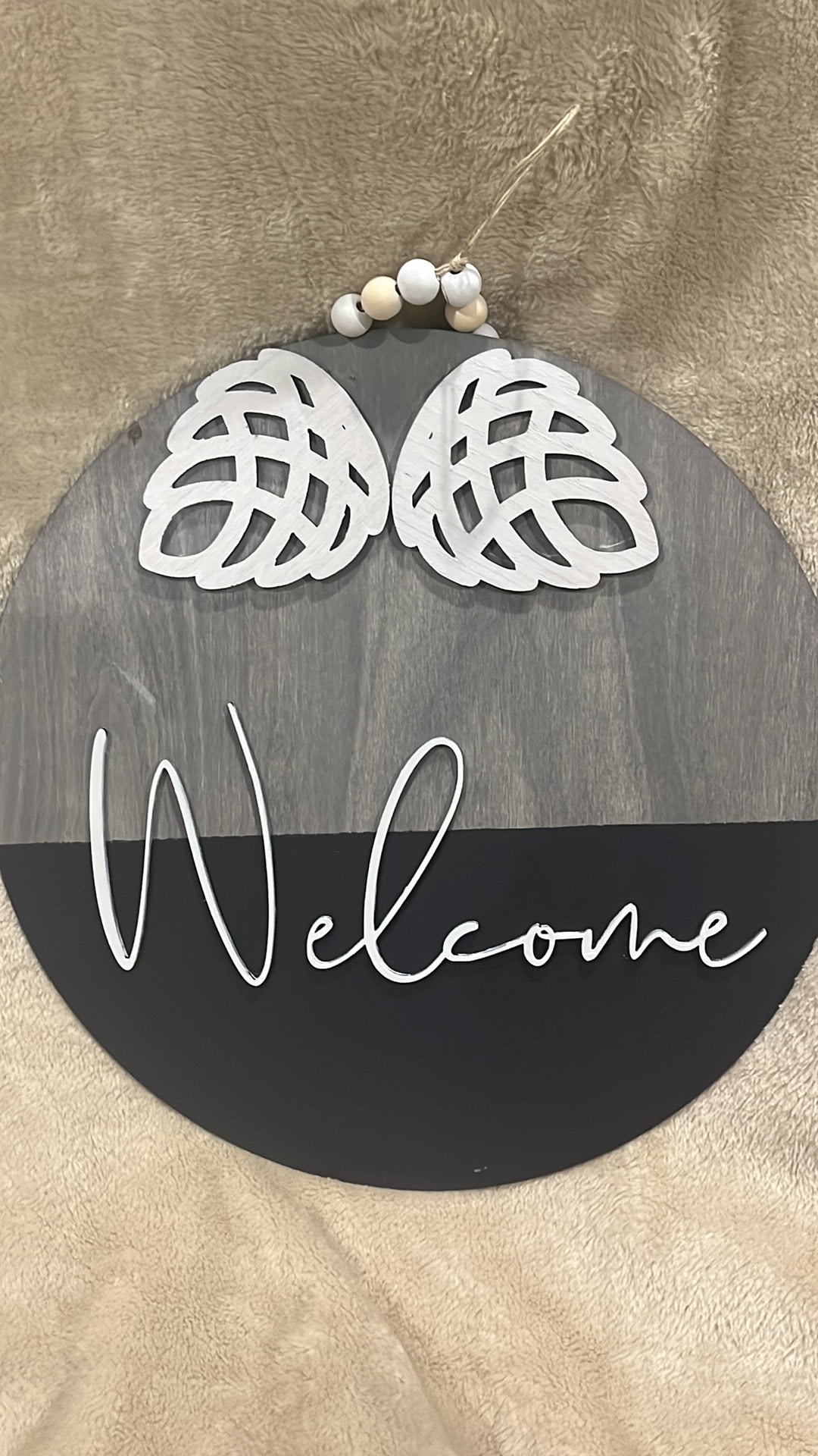 Welcome Sign, Xtool D1 Pro, Script Welcome, Pine Cone Embellishments ...