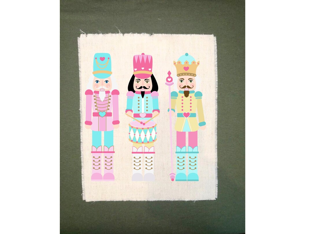 Nutcracker Christmas Patch: XL Sew/iron on Canvas Patch - Etsy