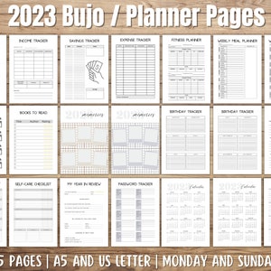 Printable Planner Bundle 2023 Simple Planner Insert Kit Ultimate ...