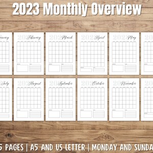 Printable Planner Bundle 2023 Simple Planner Insert Kit Ultimate ...