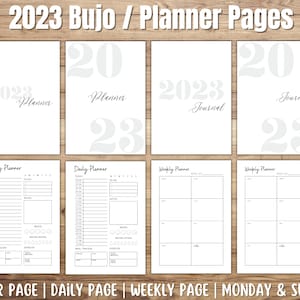 Printable Planner Bundle 2023 Simple Planner Insert Kit Ultimate ...