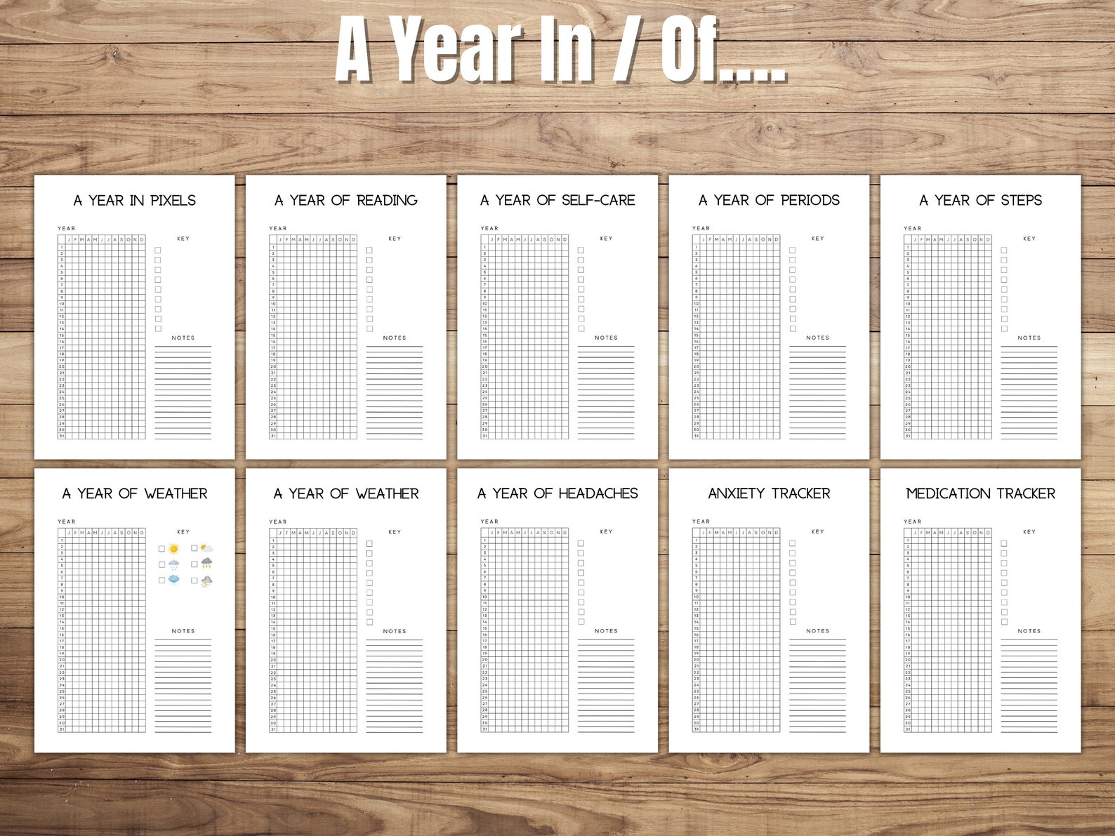 Printable Planner Bundle 2023 Simple Planner Insert Kit - Etsy