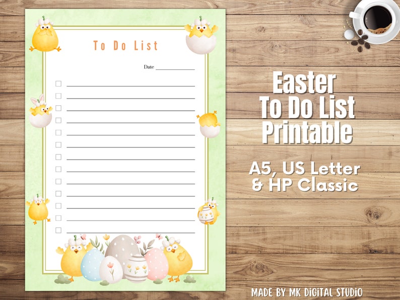 To Do List Printable, Task List Template, Daily Organizer, Instant ...