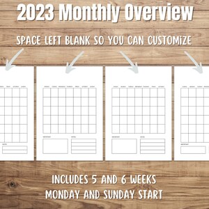 Printable Planner Bundle 2023 Simple Planner Insert Kit Ultimate ...