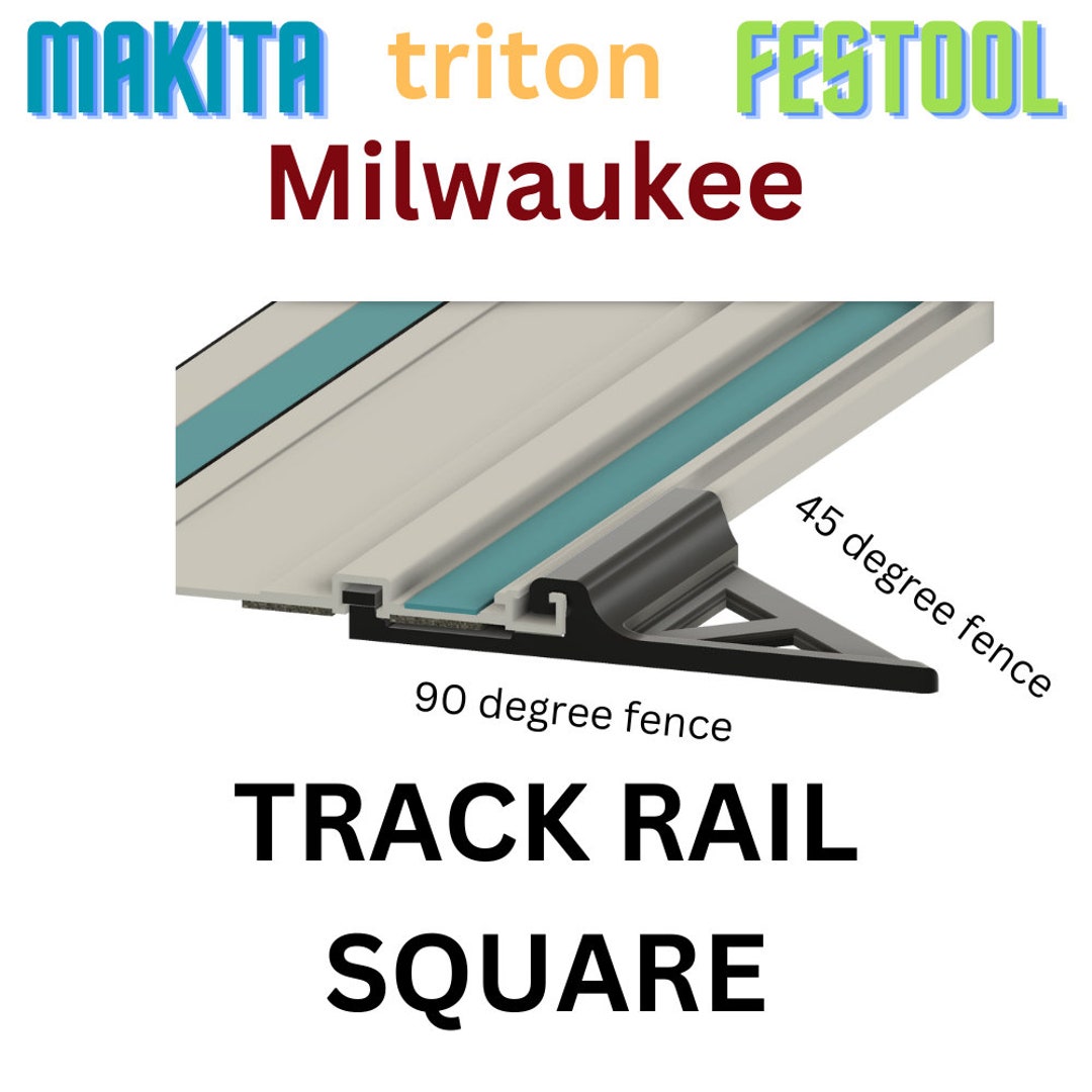 Track Saw Rail Square Jig for 90 Degree Cuts - Fits Makita, Festool ...