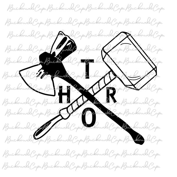 Mighty Thor Svg - Etsy