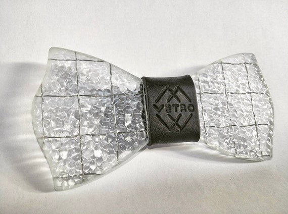 Vetro® Glass Bowtie™ Model: Wired Glass Bow Tie™ Unique - Etsy