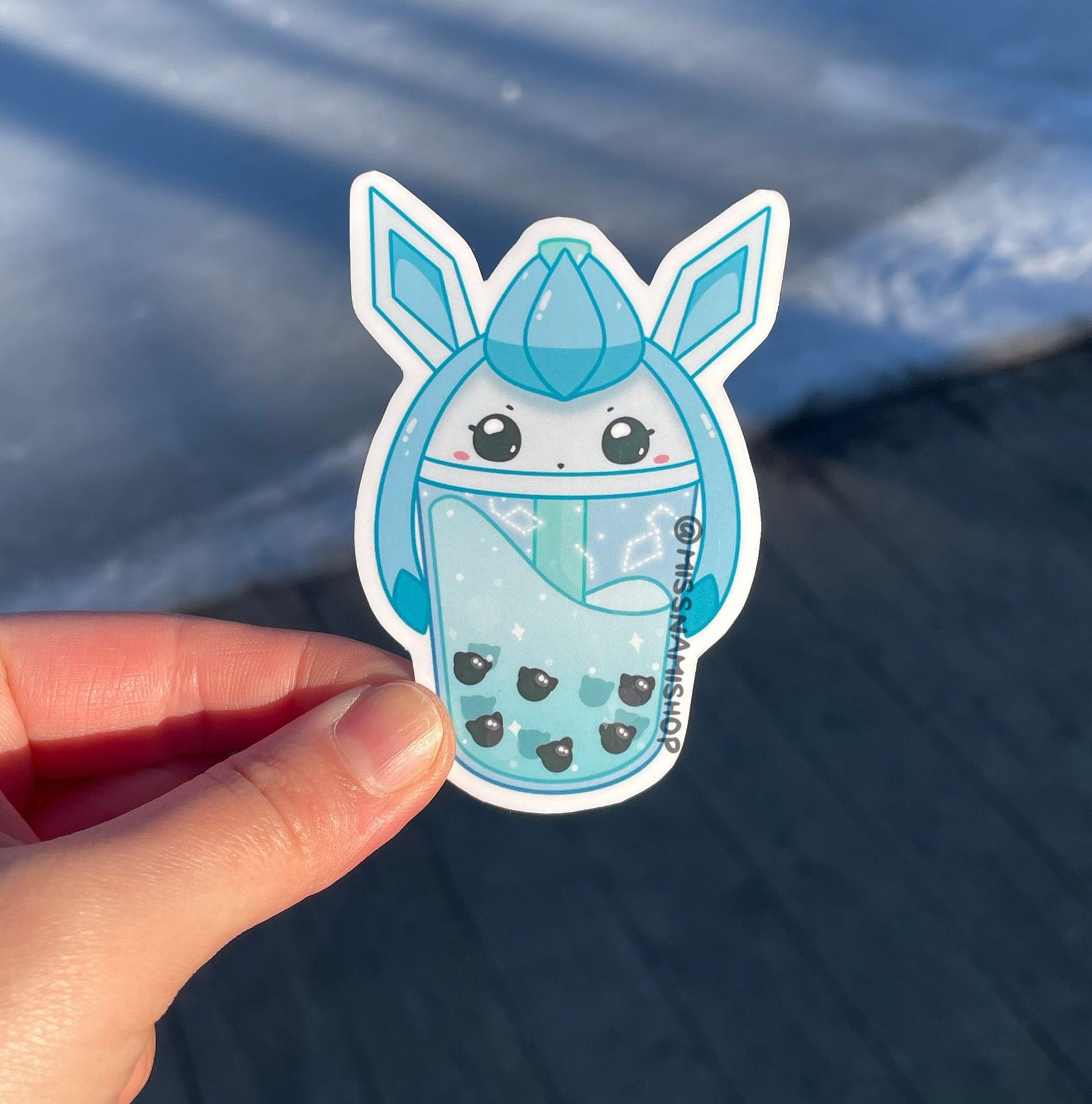 Eeveelution Boba Stickers Set (6 Pcs) | Bubble Tea Stickers | Stickers ...