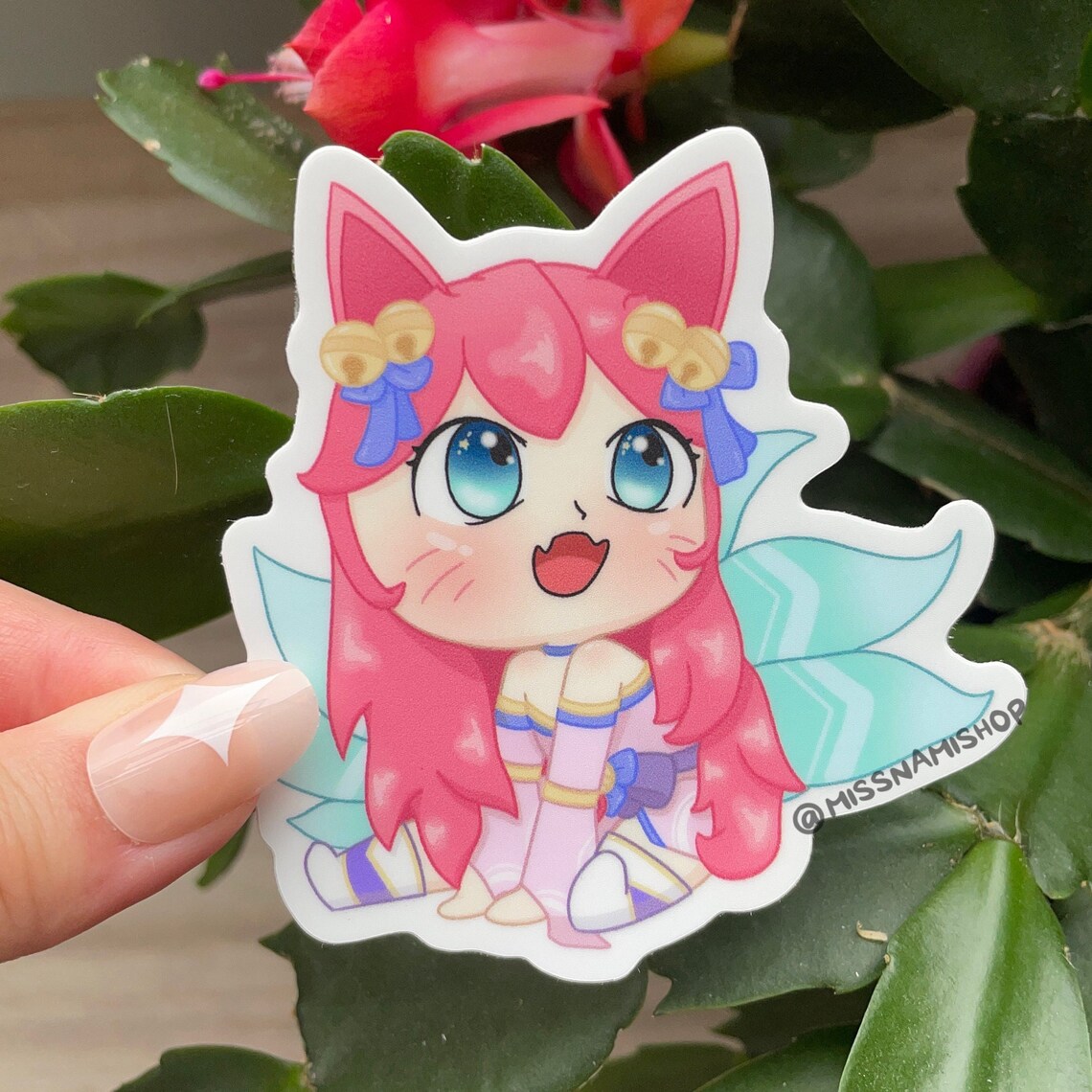 Chibi Spirit Blossom Ahri Sticker | League of Legends | Lol Stickers ...