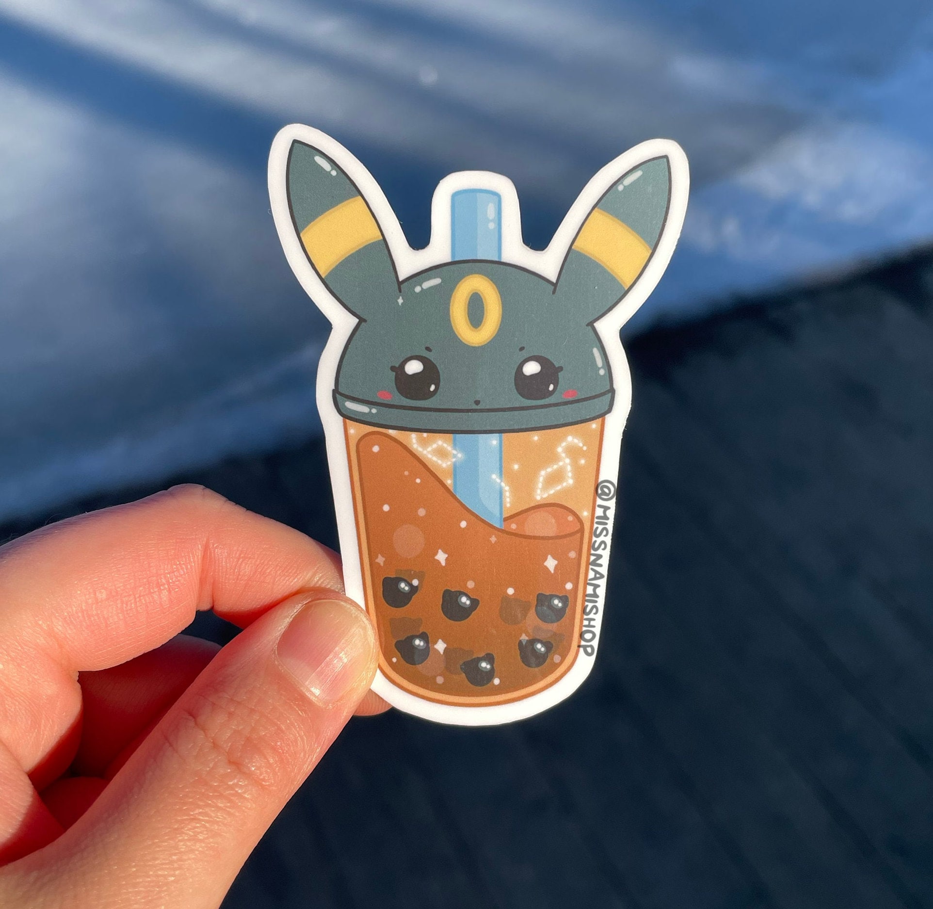 Eeveelution Boba Stickers Set (6 Pcs) | Bubble Tea Stickers | Stickers ...