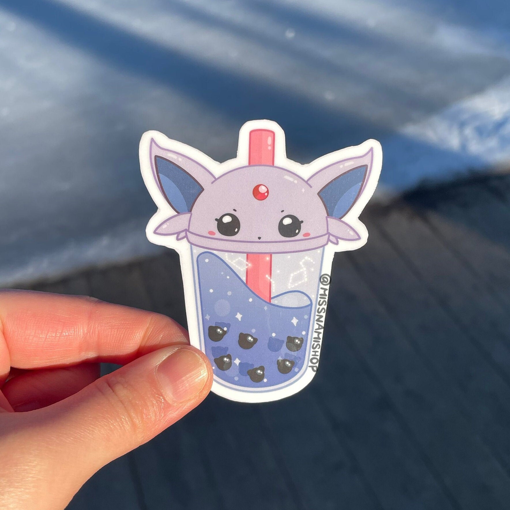 Eeveelution Boba Stickers Set (6 Pcs) | Bubble Tea Stickers | Stickers ...