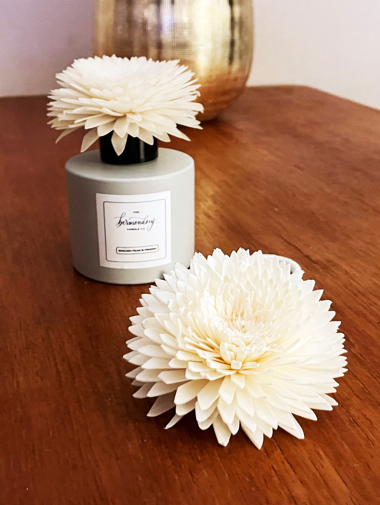 Decorative Reed Diffuser Flower - Elegant Paper & Cotton Floral ...