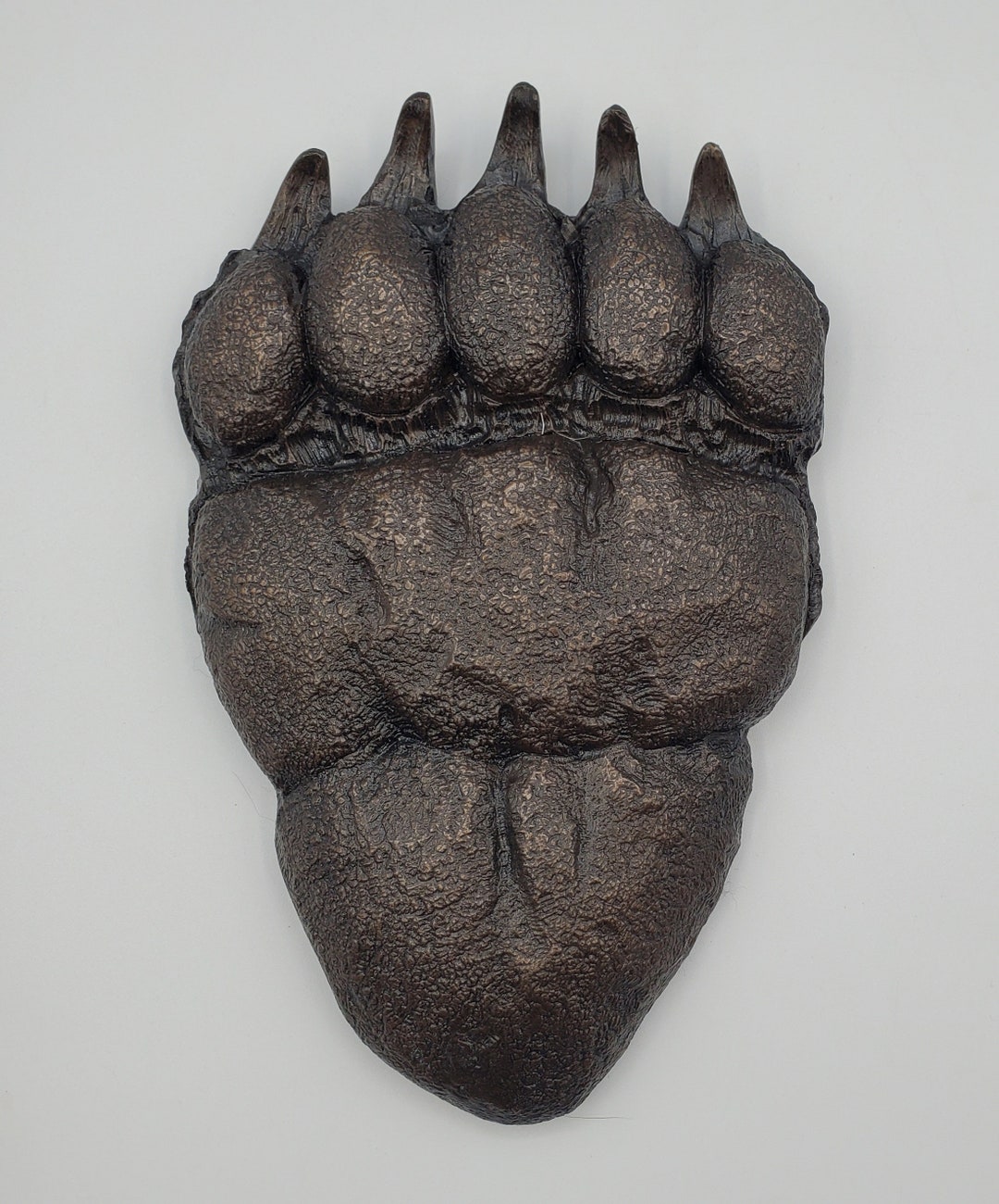 Left Back Bear Paw - Bear Claw - Bear Track - Cold Cast Bronze - Track ...
