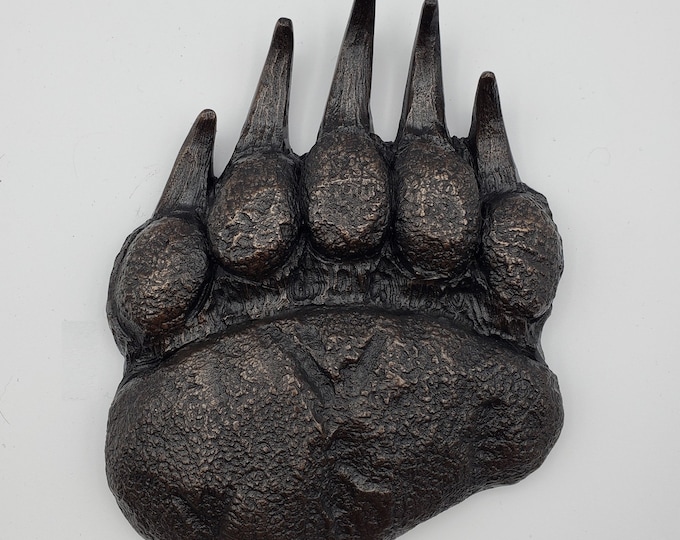Bear Paw - Bear Claw - Bear Track - Cold Cast Bronze - Grizzly Bear ...