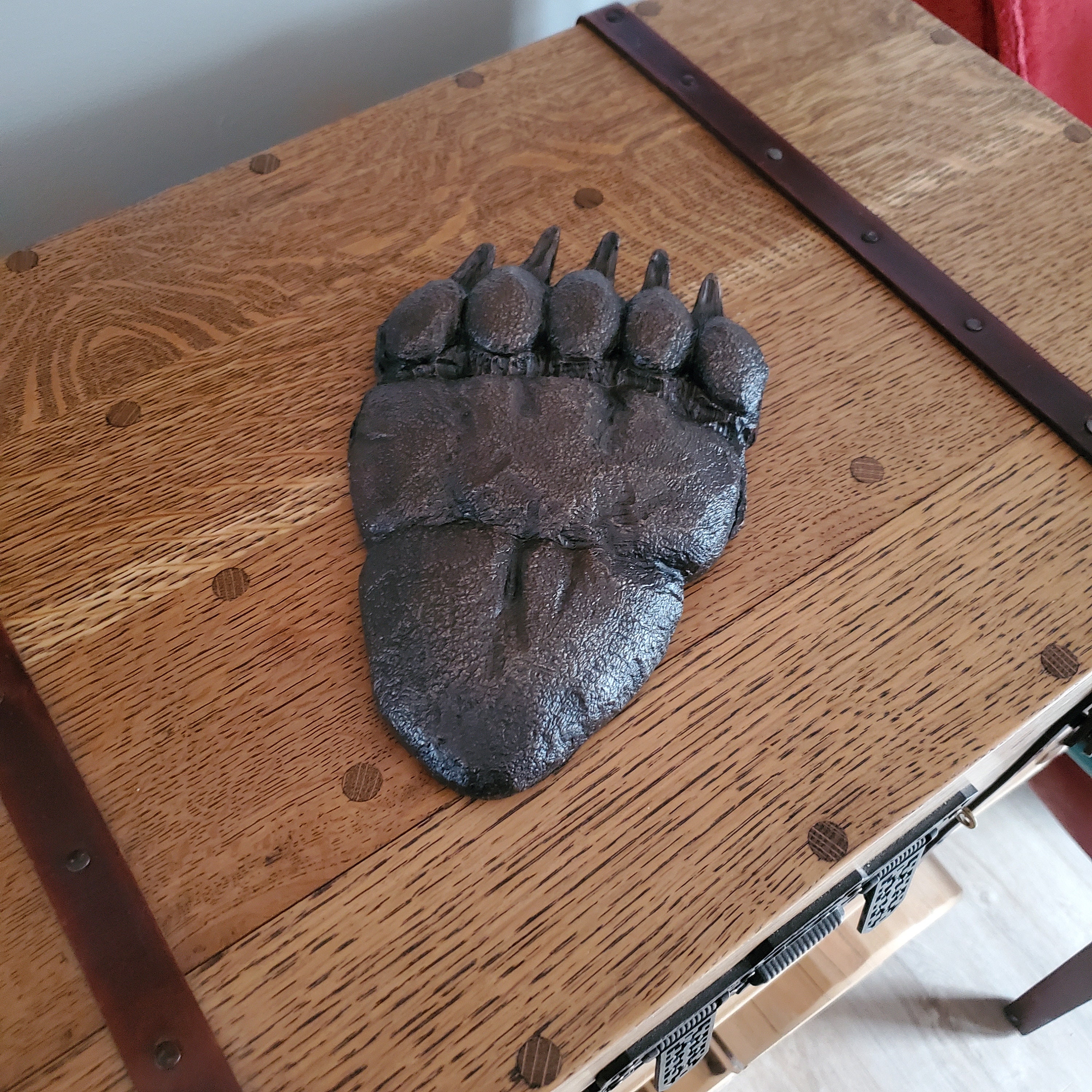 Left Back Bear Paw - Bear Claw - Bear Track - Cold Cast Bronze - Track ...