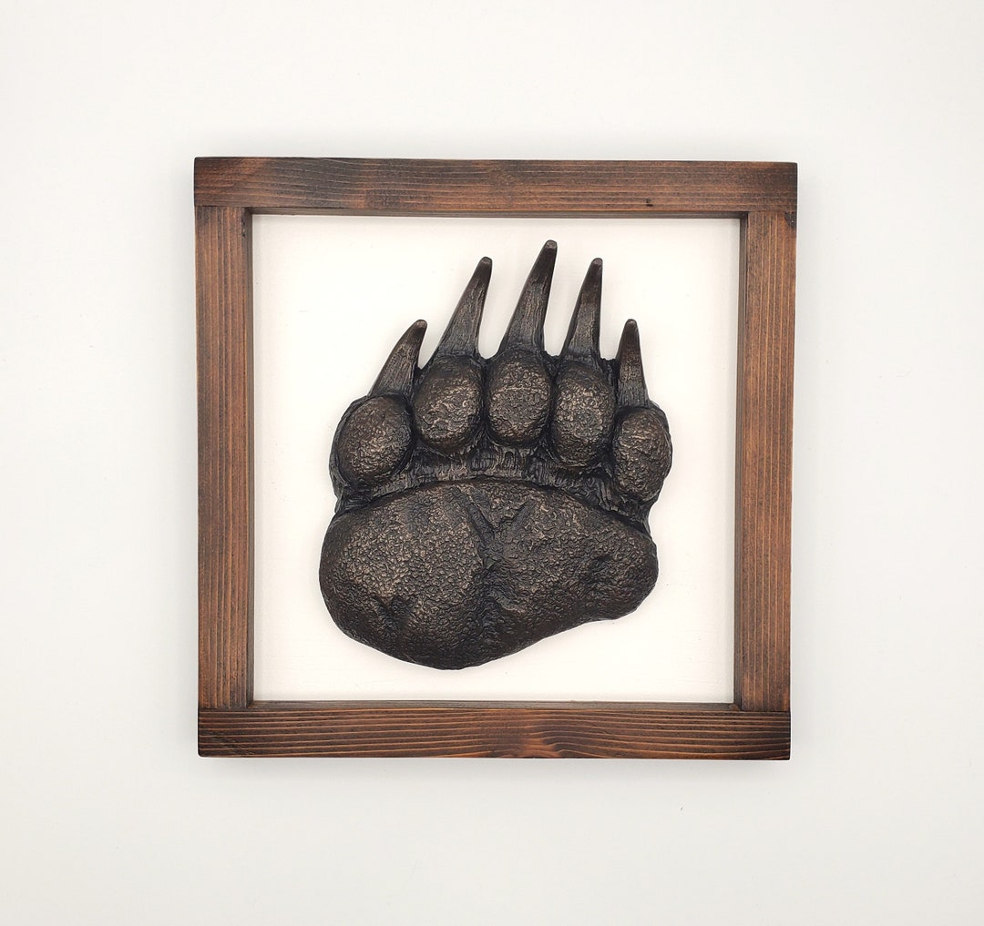 Bear Paw - Cold Cast Bronze - Grizzly Bear Left - Bear Art - Bear Track ...