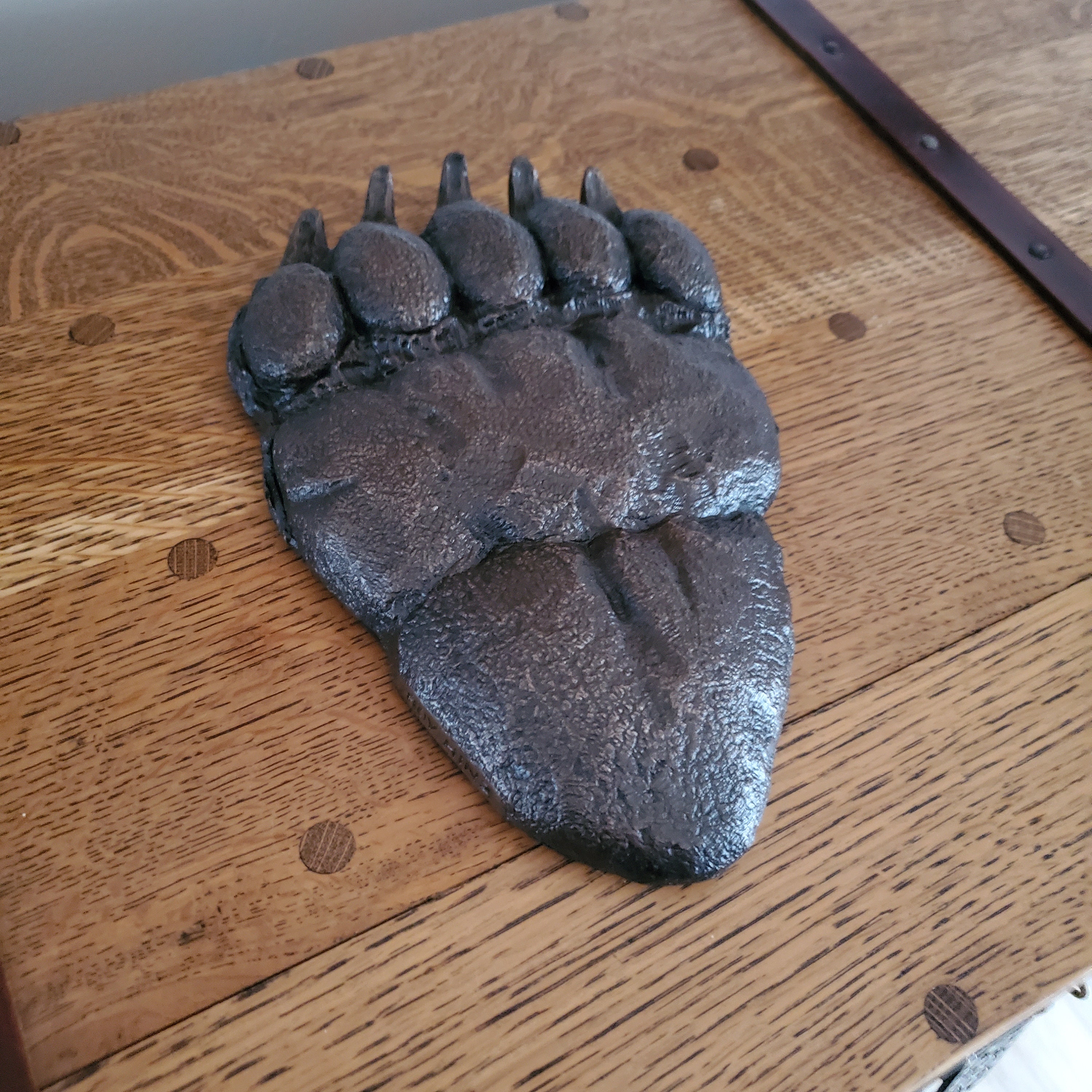Left Back Bear Paw - Bear Claw - Bear Track - Cold Cast Bronze - Track ...