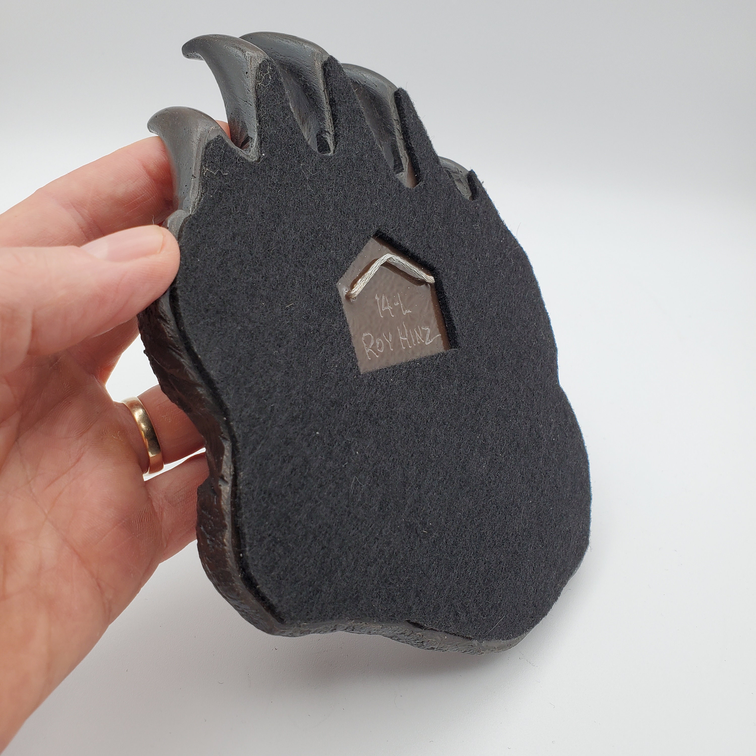 Left Bear Paw - Bear Claw - Bear Track - Cold Cast Bronze - Grizzly ...