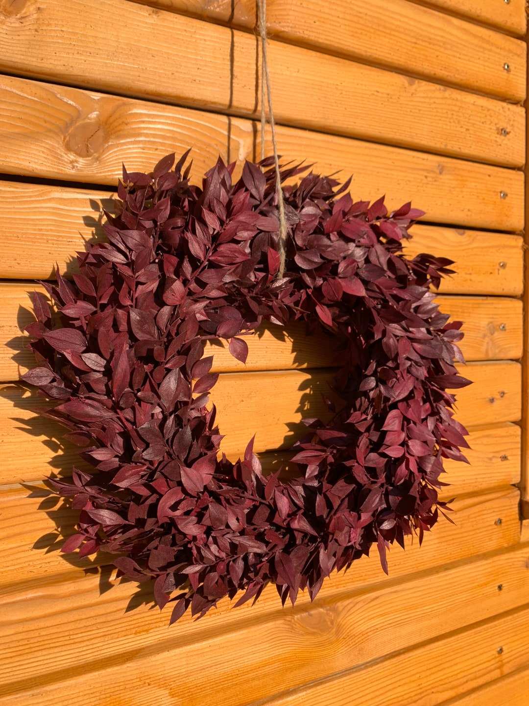 Ruscus Wreath, Autumn Decoration, Dried Flowers, Christmas, Basic, Door ...