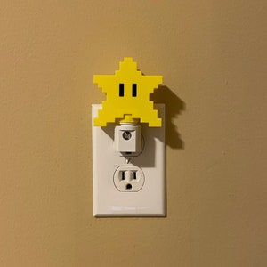 Super Star Pixel Art Night-light (3D Printed, Biodegradable Plastic) - Etsy
