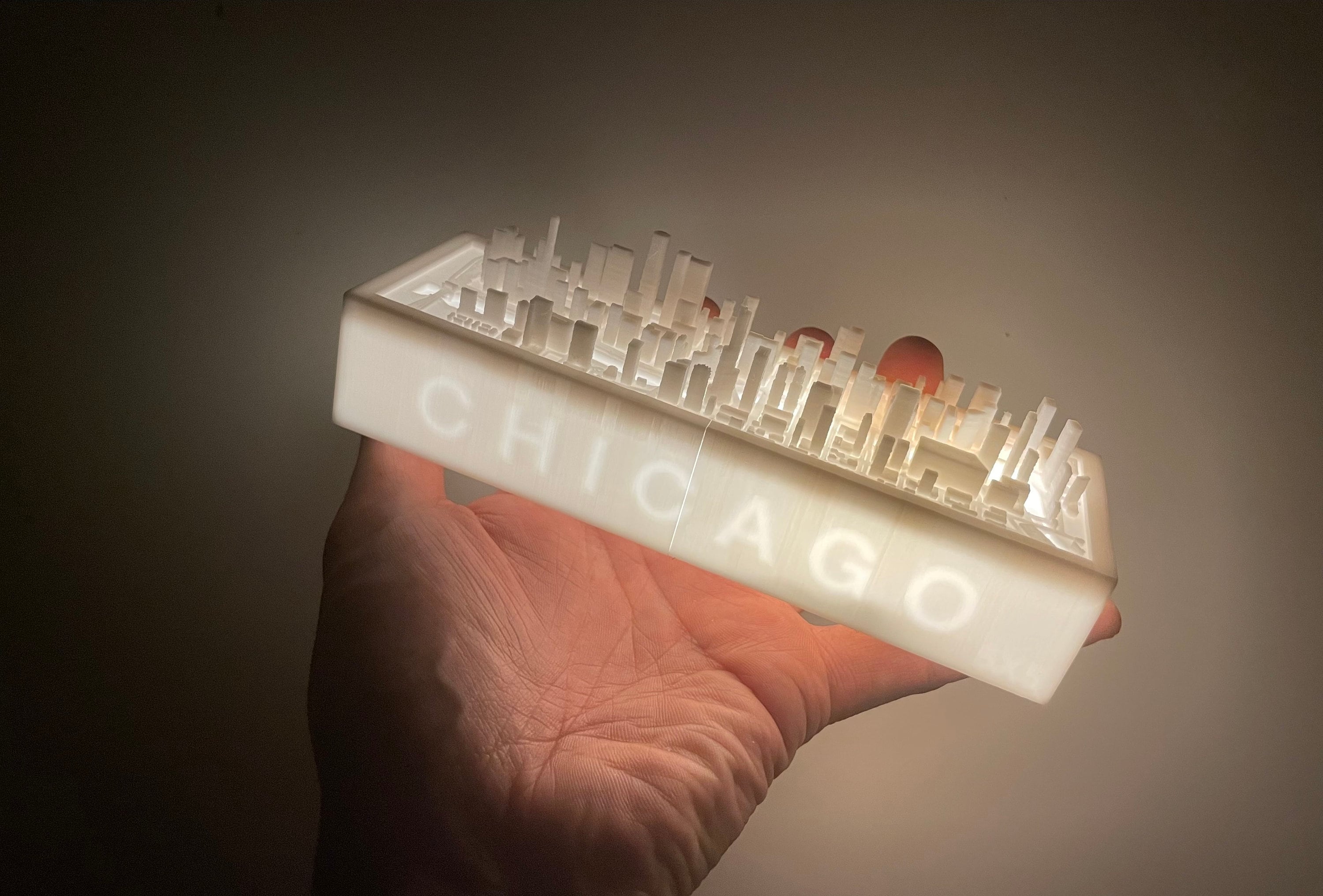 The Loop, Chicago 4cm X 5cm X 15cm 3D Light Box - Etsy